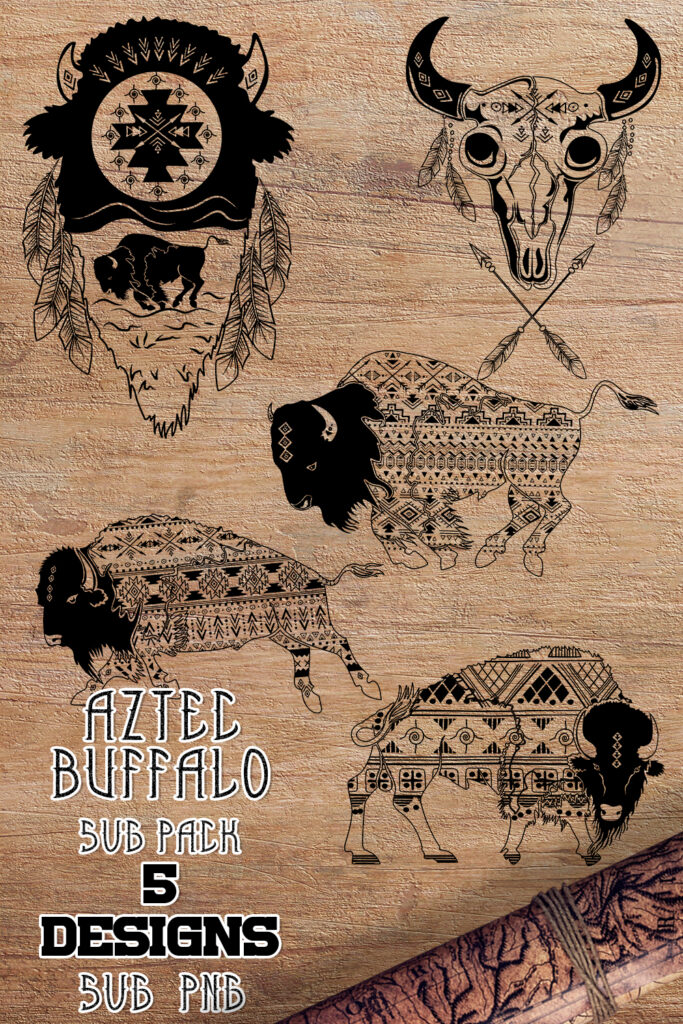 Aztec Buffalo SVG Designs – MasterBundles