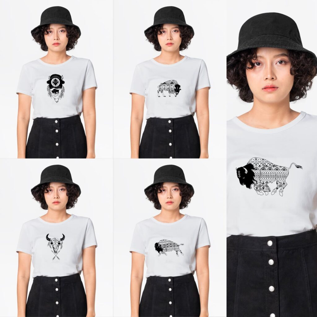 Aztec Buffalo SVG T-Shirt Designs – MasterBundles