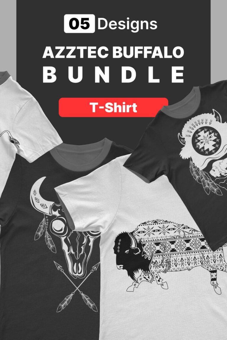 Aztec Buffalo SVG T-Shirt Designs – MasterBundles