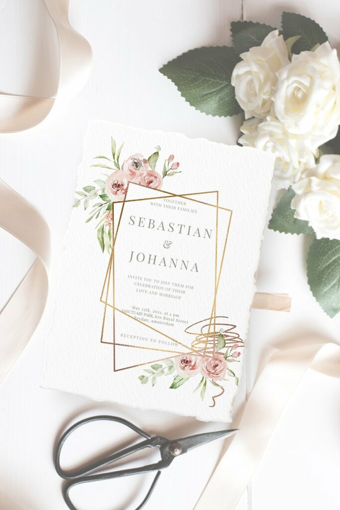 Dusty Roses Boho Watercolor | Master Bundles