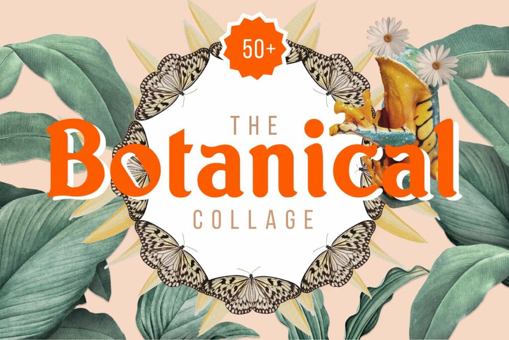 Botanical Collage Art Maker Elements – MasterBundles