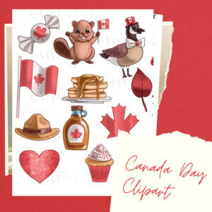 Canada Day Girls Clipart | Master Bundles