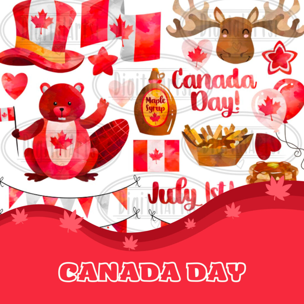 Canada Day Clipart | Master Bundles