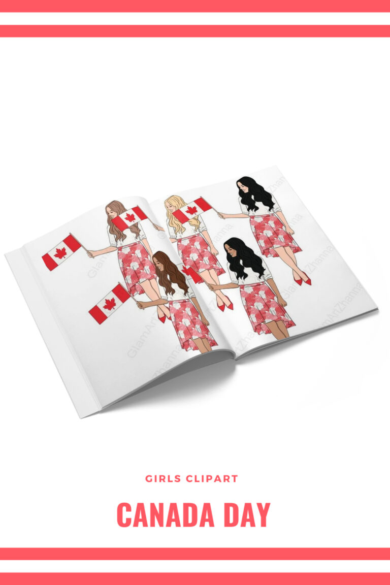 Canada Day Girls Clipart – MasterBundles