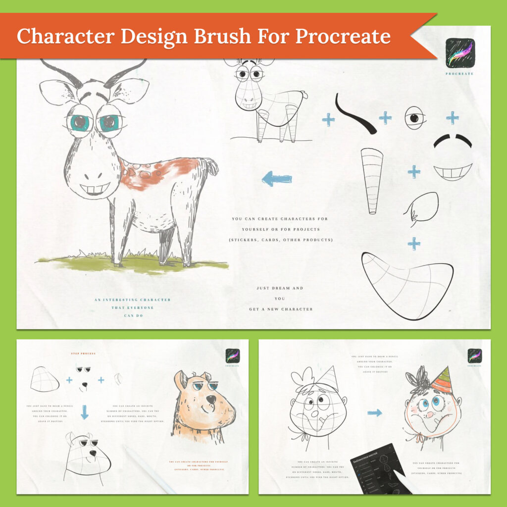 Character Design Brush For Procreate – MasterBundles