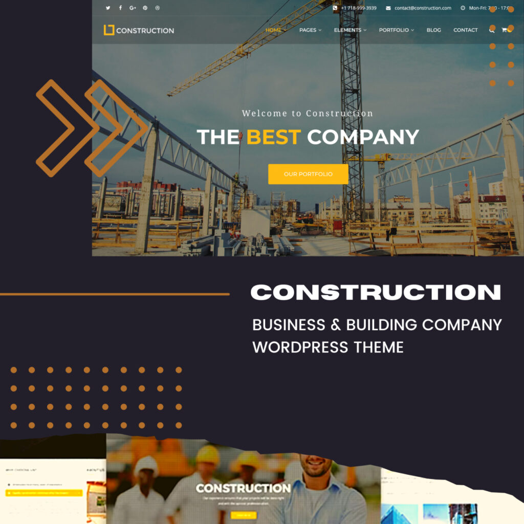 Construction - Business & Building Company WordPress Theme – MasterBundles