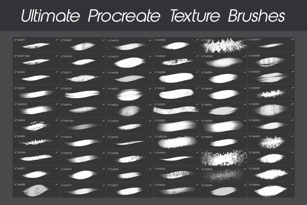 Procreate Texture Brushes PRO! 2.0 – MasterBundles