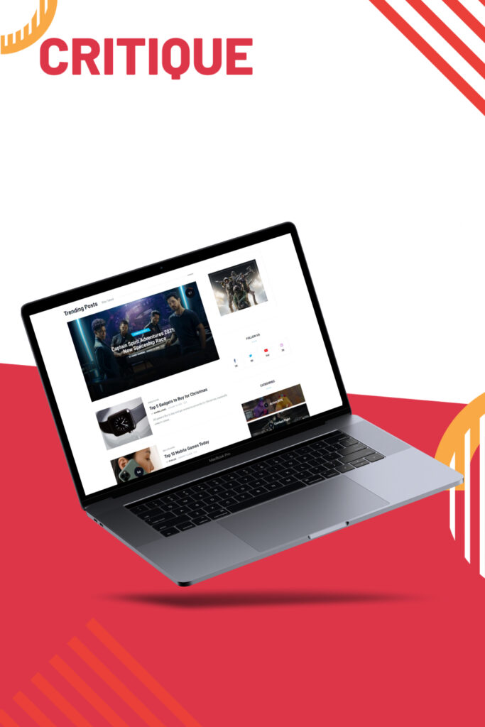 Critique - Magazine, Newspaper & Review WordPress Theme – MasterBundles