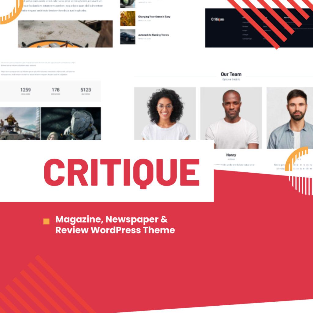 Critique - Magazine, Newspaper & Review WordPress Theme – MasterBundles