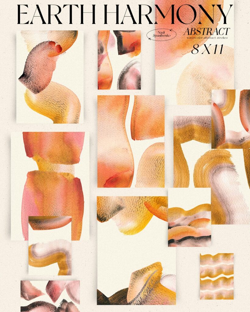 EARTH HARMONY || Abstract Set – MasterBundles