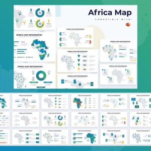 Education Africa Map PowerPoint Infographics – MasterBundles
