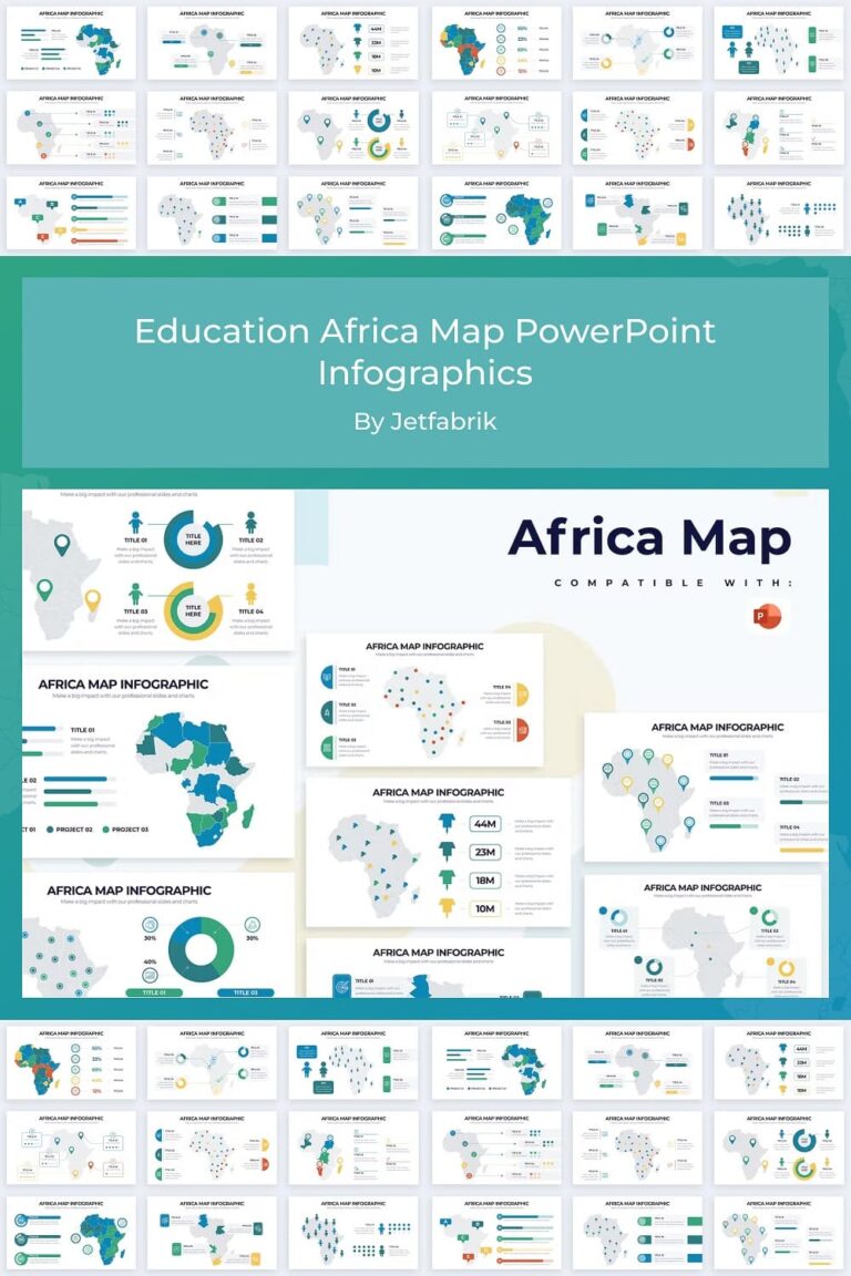 Education Africa Map PowerPoint Infographics – MasterBundles