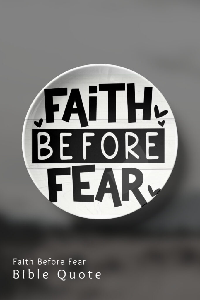 Faith Before Fear SVG | Bible Quote EPS | Faith T Shirt PNG – MasterBundles