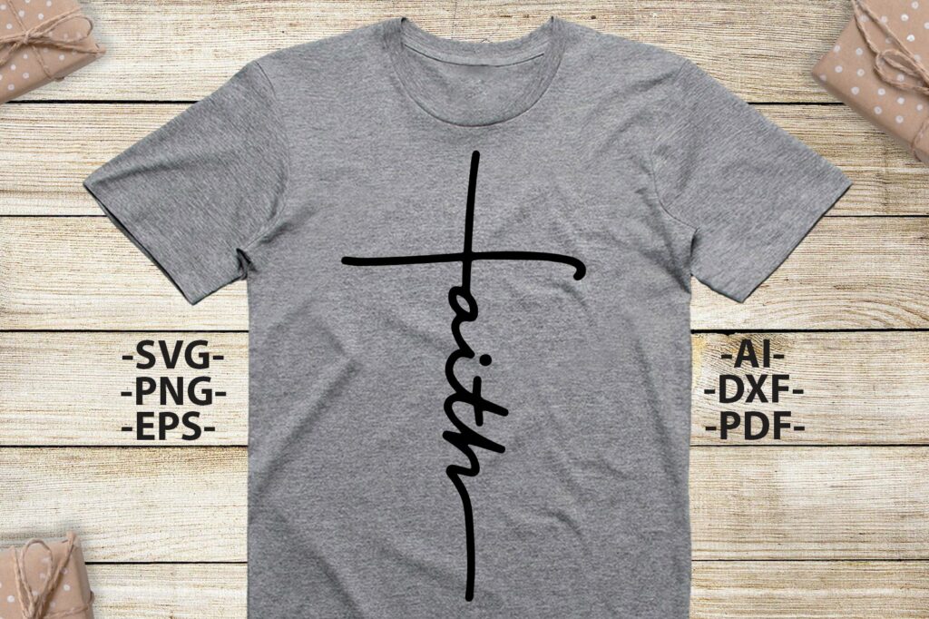 Faith Cross | SVG Cutting Files – MasterBundles