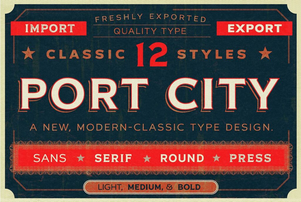 Port City - Full Family – MasterBundles
