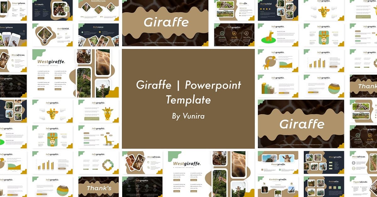 Giraffe | Powerpoint Template – MasterBundles