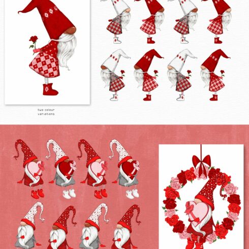 Valentine’s Gnomes Clipart – MasterBundles