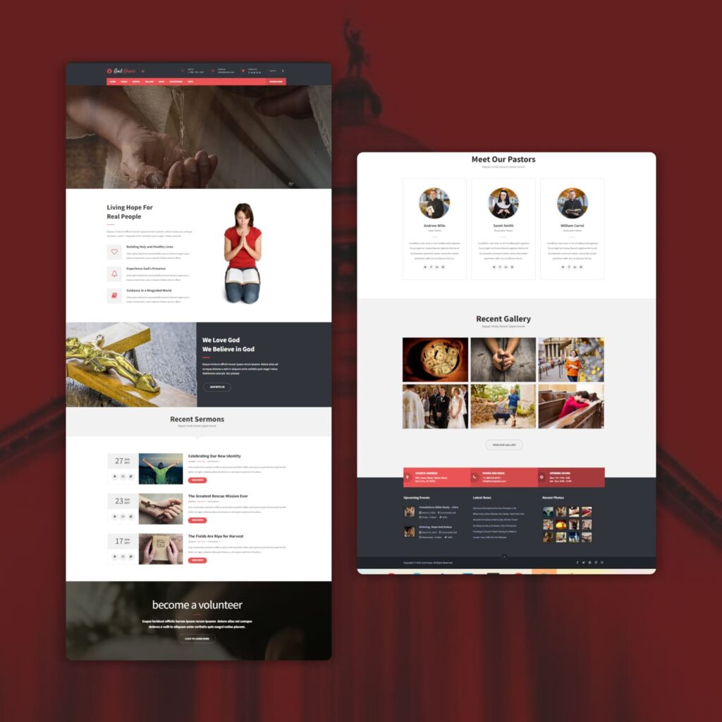 God Grace: Church WordPress Theme – MasterBundles