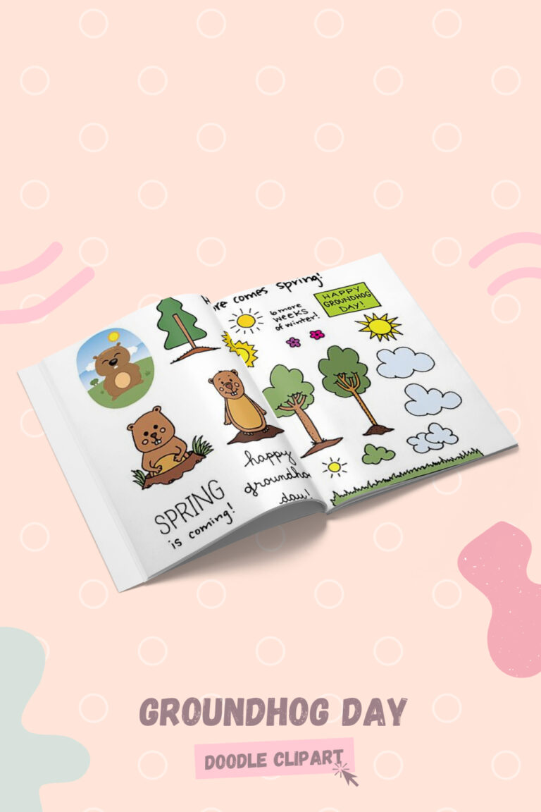 Groundhog Day Doodle Clipart – MasterBundles