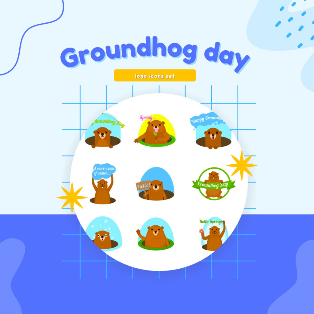 GroundHog Day Clipart + SVG – MasterBundles