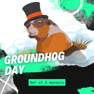 Groundhog Day Set Vector Cartoon | MasterBundles