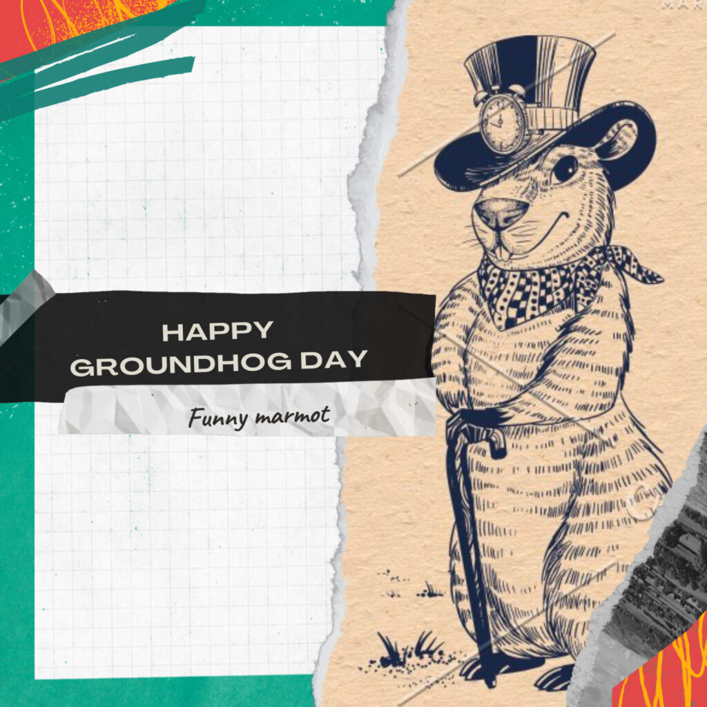 Groundhog Day Doodle Clipart – MasterBundles