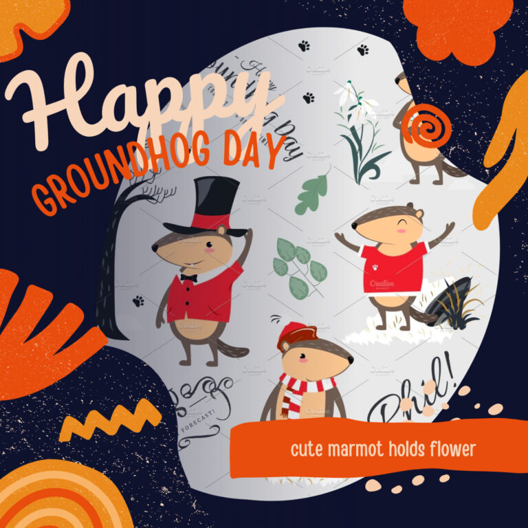 GroundHog Day Clipart + SVG – MasterBundles