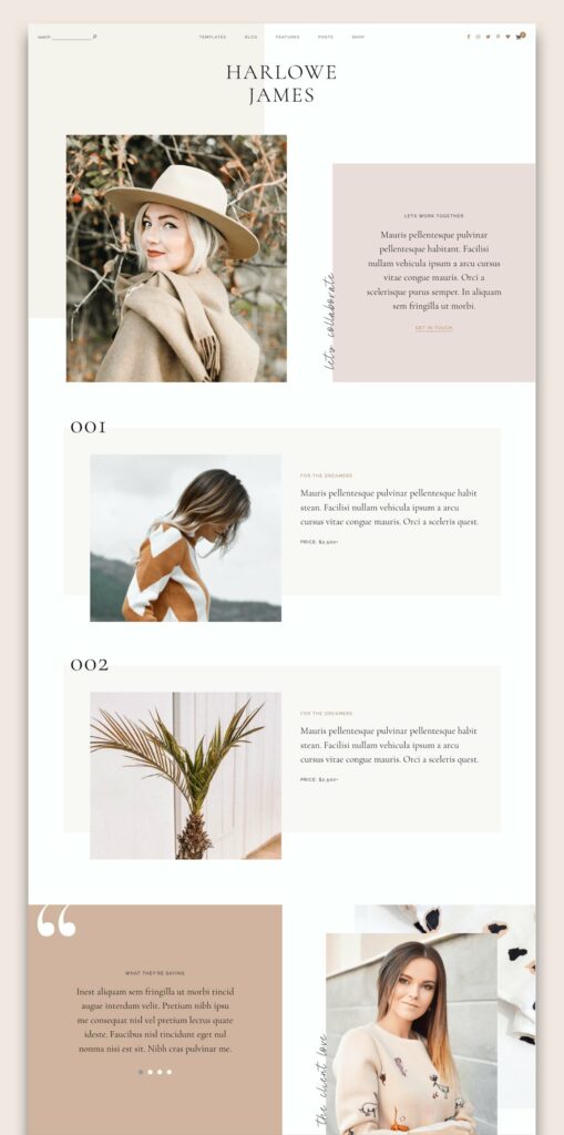Harlowe - Feminine WordPress Theme – MasterBundles