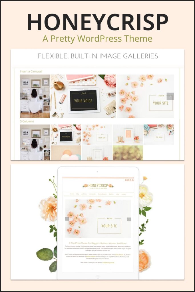 Honeycrisp- A Pretty WordPress Theme – MasterBundles