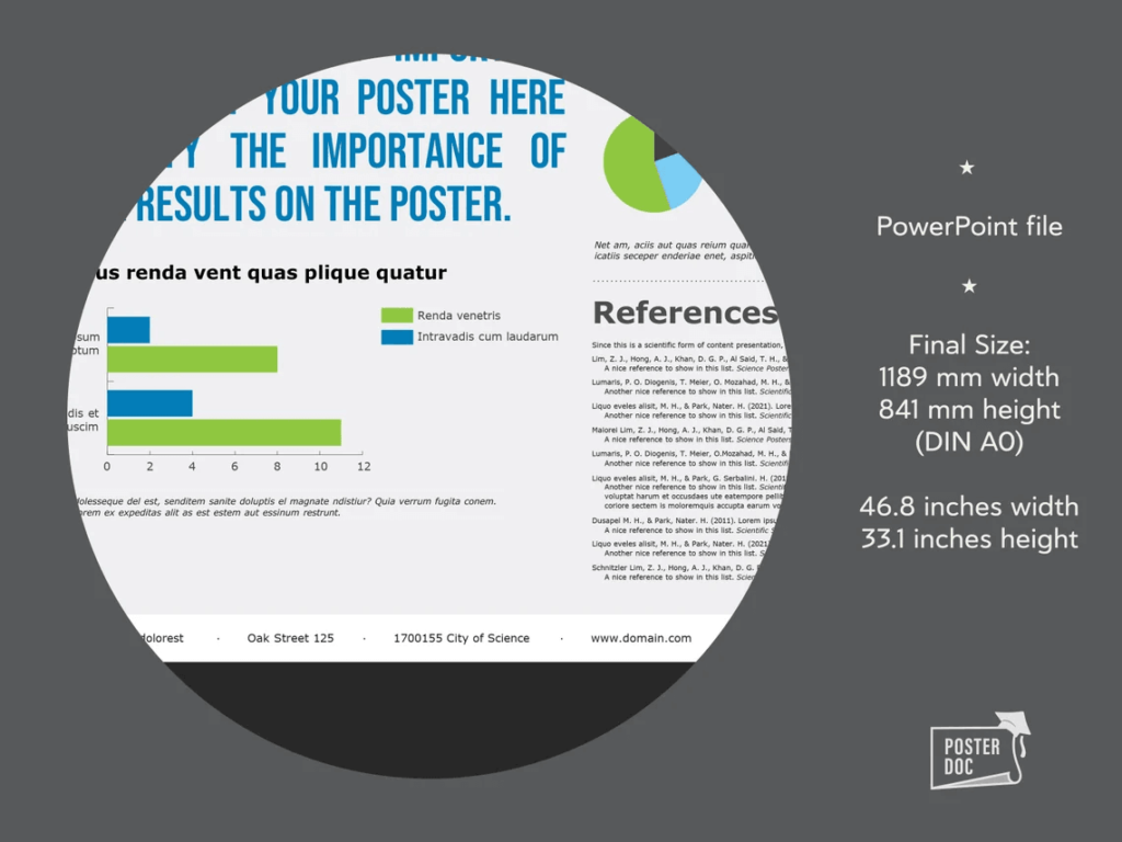 Scientific Poster PowerPoint Template – MasterBundles
