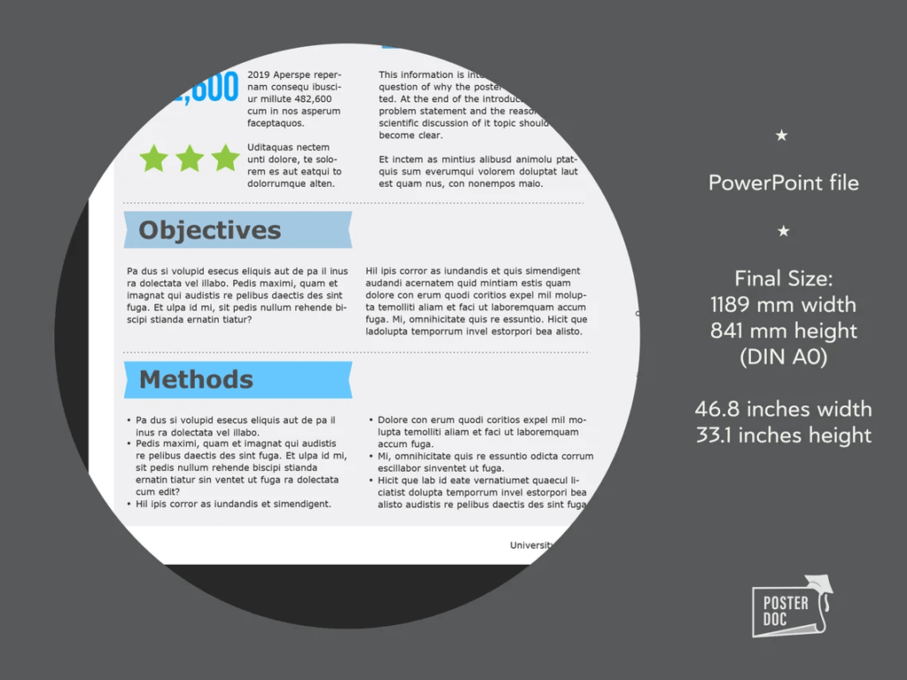 Scientific Poster PowerPoint Template – MasterBundles