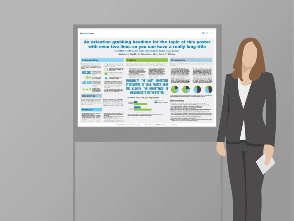 Scientific Poster PowerPoint Template – MasterBundles