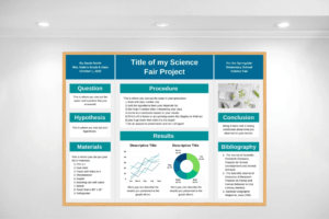 Science Fair Poster Template - Design For A 48x36" Display Board ...