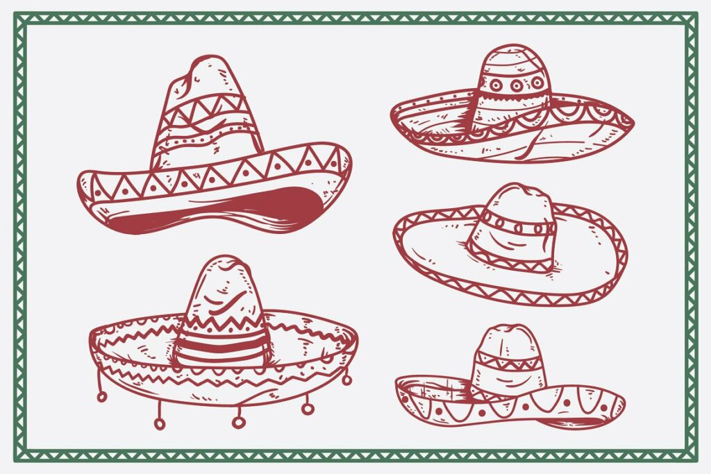 Mexican Cinco De Mayo Hand Drawing – MasterBundles
