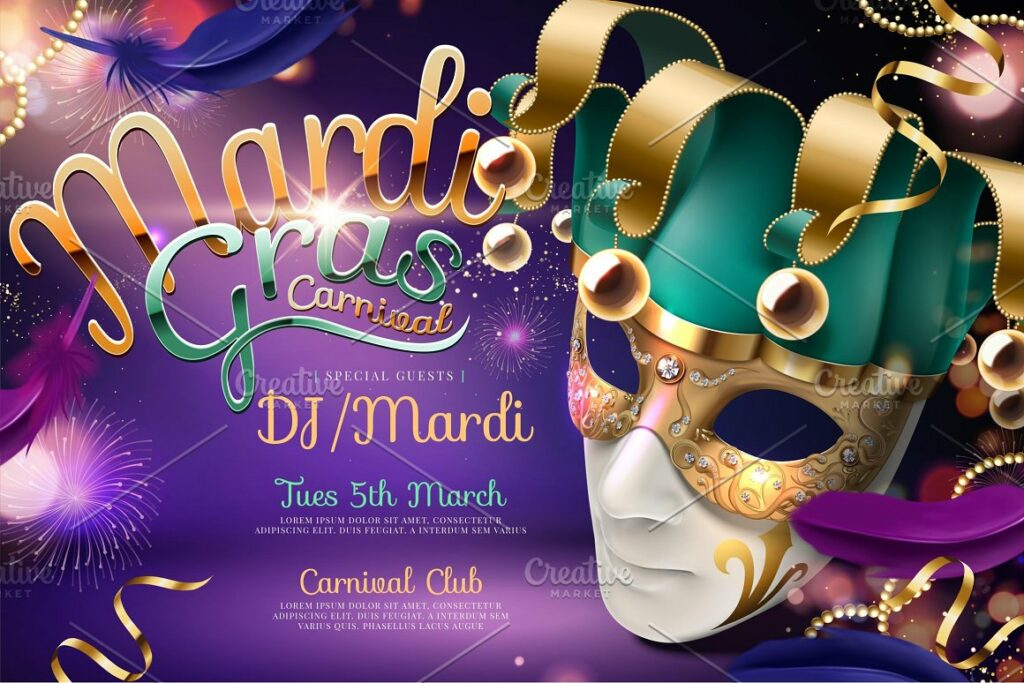 Mardi Gras Carnival Design – MasterBundles
