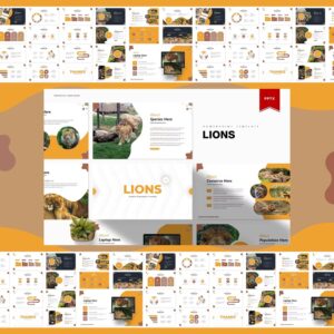 Lions Powerpoint Template – MasterBundles