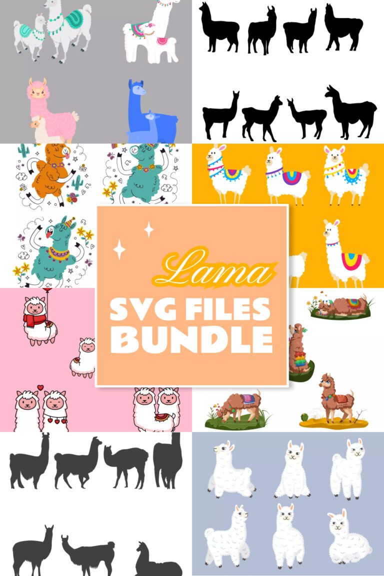 Llama SVG Files Bundle – MasterBundles