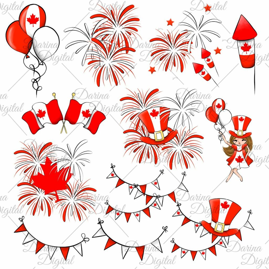 Canada Day Clipart – MasterBundles