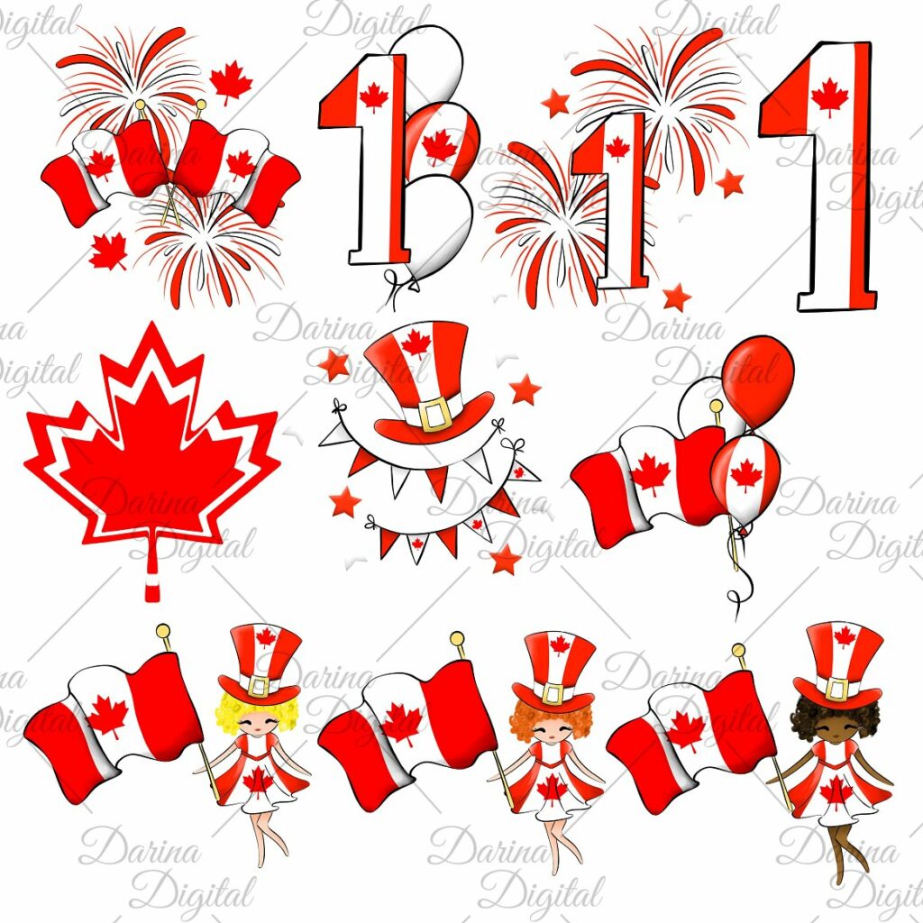 Canada Day Clipart – MasterBundles