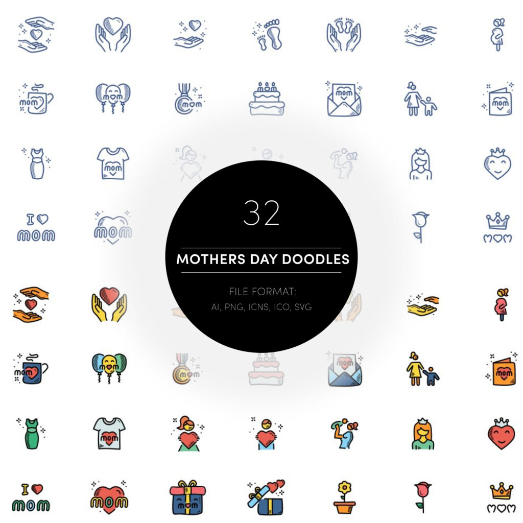 Mother's Day Clipart | Master Bundles