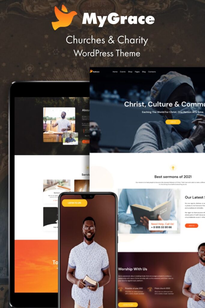 MyGrace - Churches and Charity WordPress Theme – MasterBundles