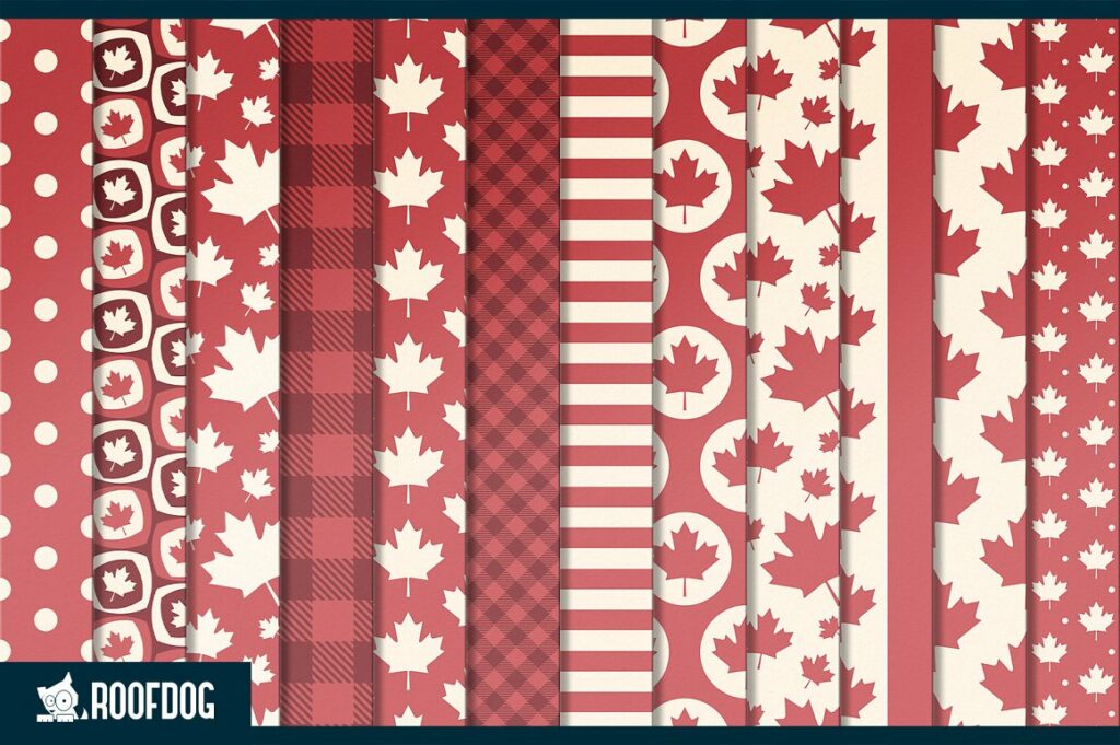 Canada Themed Digital Backgrounds – MasterBundles