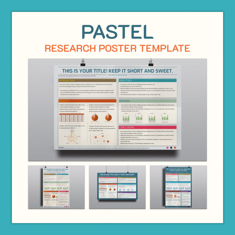 Pastel - Research Poster Template – MasterBundles