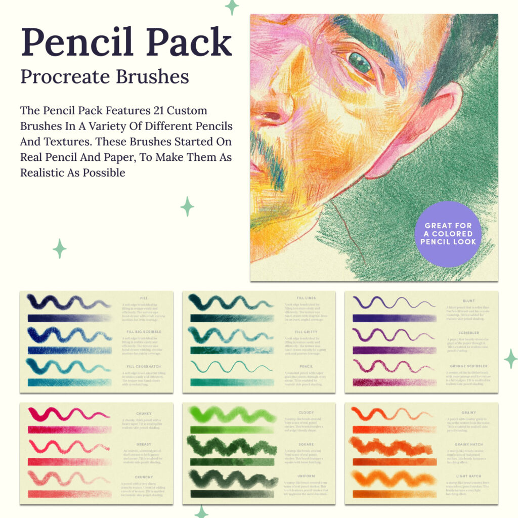 Pencil Pack – Procreate Brushes – MasterBundles