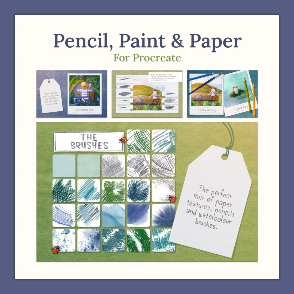 Pencil, Paint & Paper for Procreate – MasterBundles