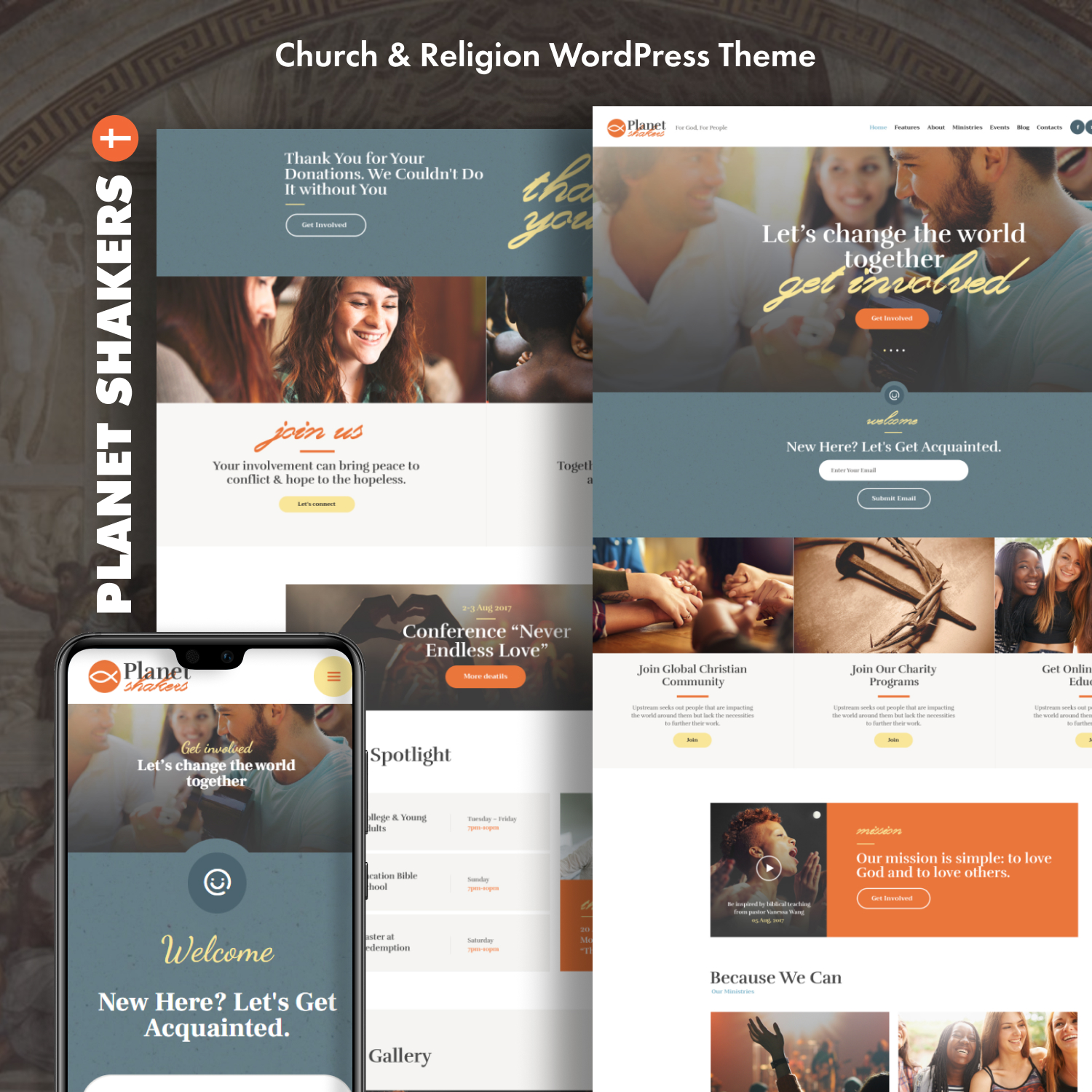 Planet Shakers | Church & Religion WordPress Theme – MasterBundles