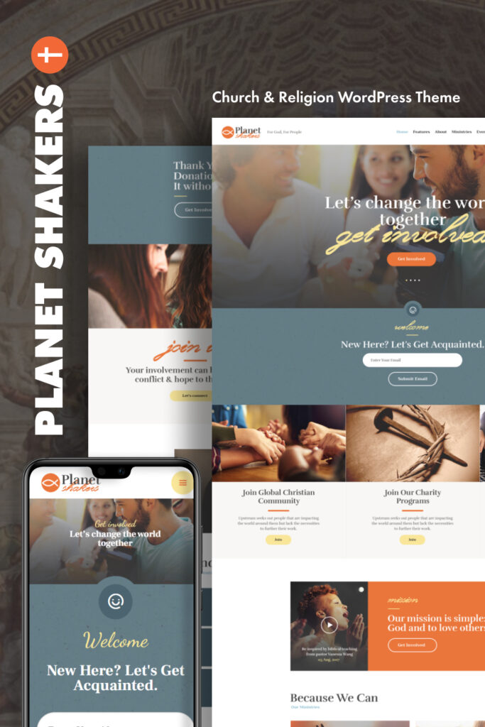 Planet Shakers | Church & Religion WordPress Theme – MasterBundles