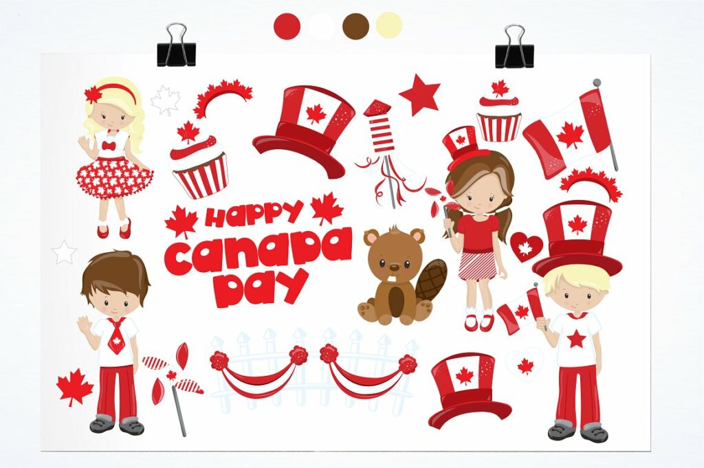 Canada Day Illustration Pack – MasterBundles