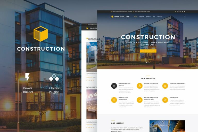 Contractor - Construction Company Theme – MasterBundles