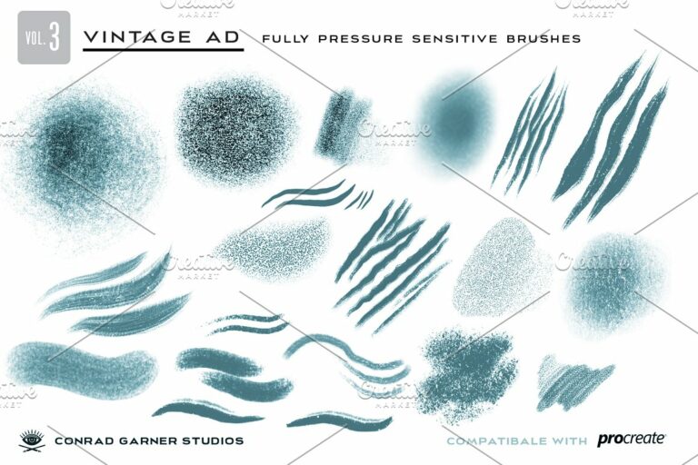 81 VINTAGE AD Brushes - Procreate – MasterBundles
